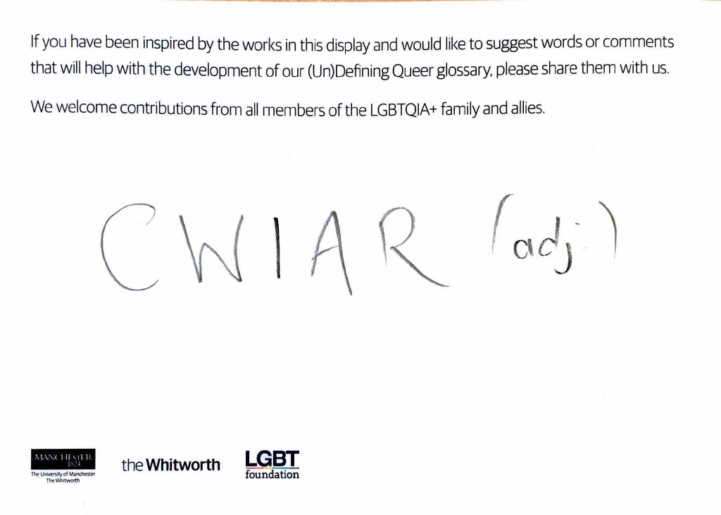 Feedback Cards – Queering The Whitworth